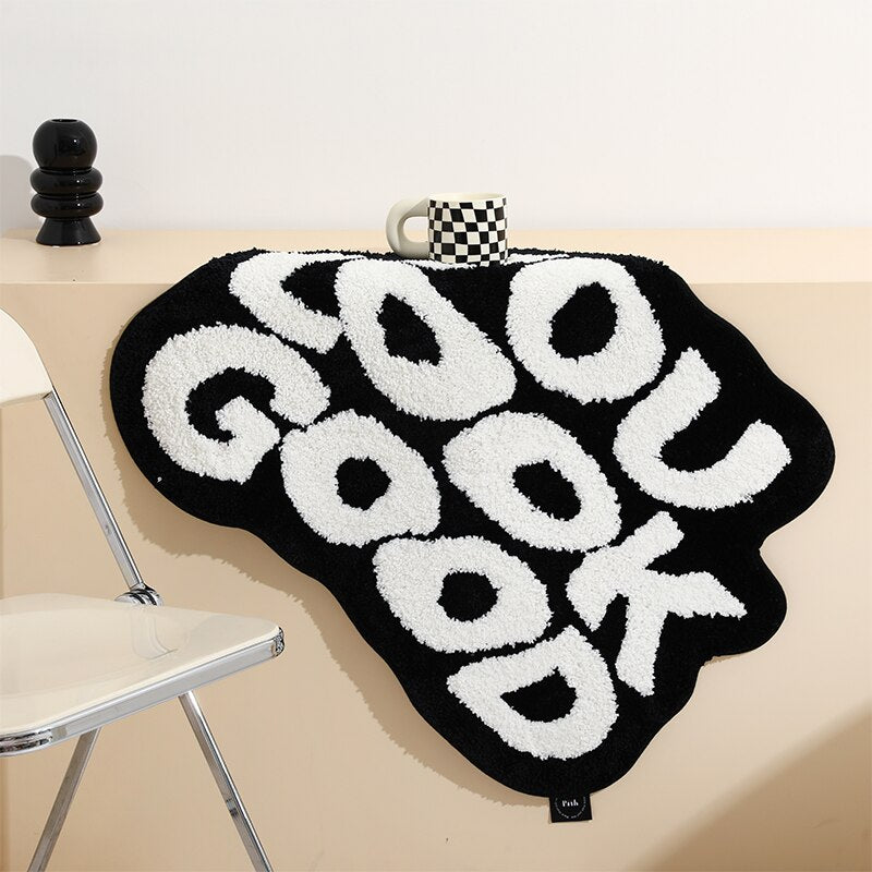 You Look Good Tufted Rug – Curated Grey