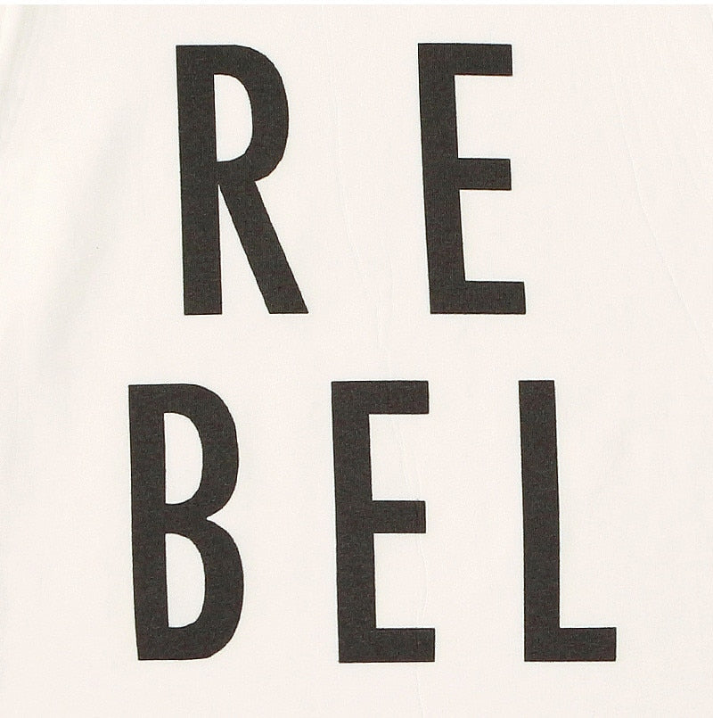 Rebel Print Kids Tee – Curated Grey